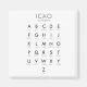 ICAO Phonetic Alphabet Chart Magnet | Zazzle