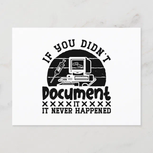 ICD Coding Medical Coder If You Didn't Document Postcard | Zazzle