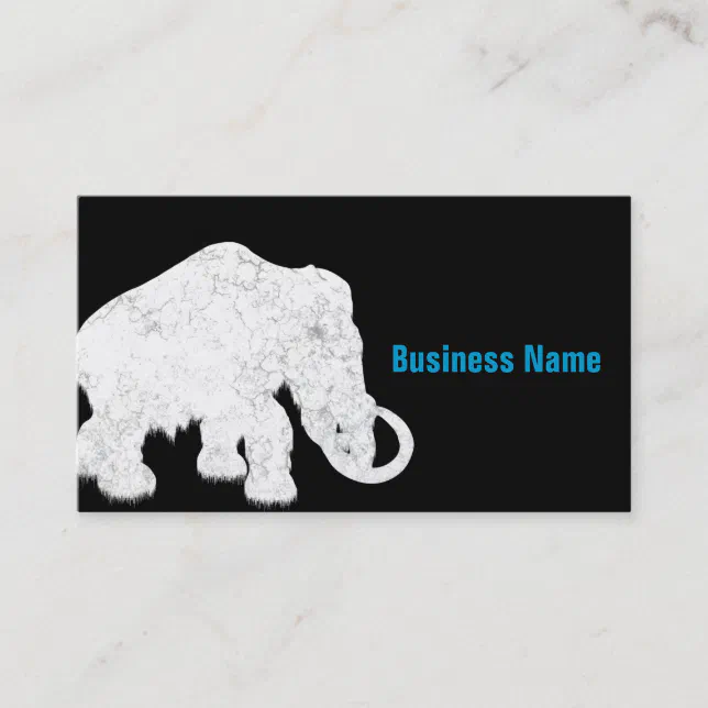Ice Age Blue Crystal Mammoth Business Card | Zazzle