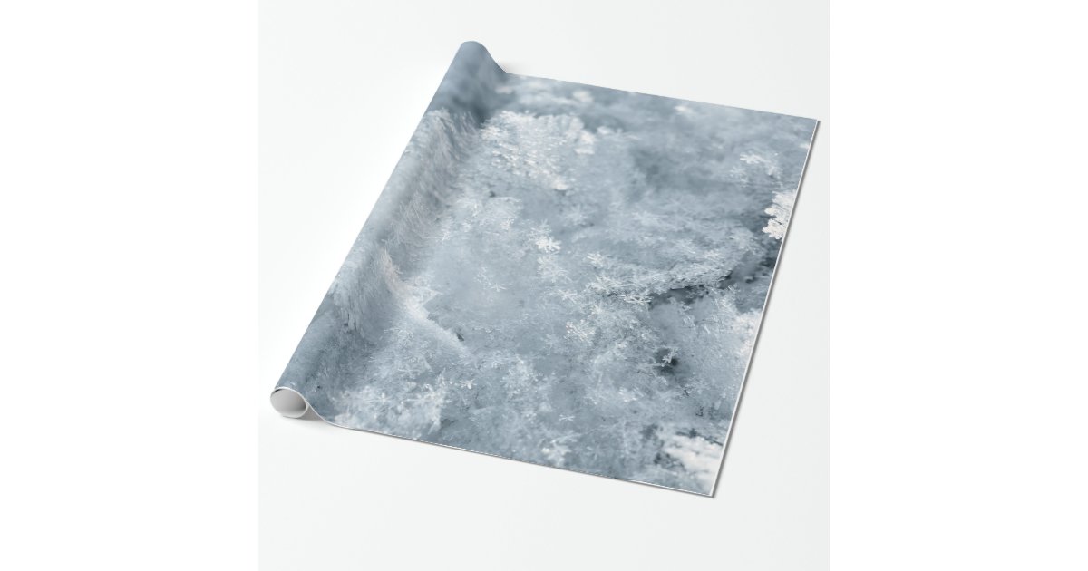 Ice and Frost Wrapping Paper | Zazzle