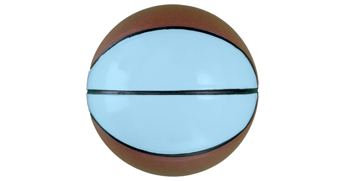 Ice Blue Solid Color | Classic | Elegant Basketball | Zazzle