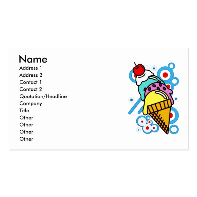 ICE BUSINESS CARD TEMPLATES