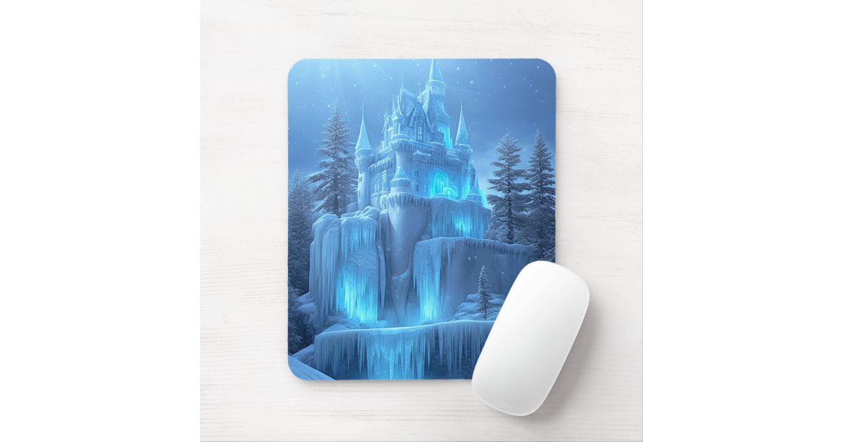 Ice Castle of Frozen Dreams Mouse Pad | Zazzle