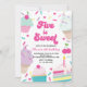 Ice Cream and Cake Five is Sweet 5th Birthday Invitation | Zazzle