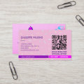 Ice Cream Business | Pink Cute Barcode Business Card | Zazzle