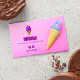 Ice Cream Business | Pink Cute Barcode Business Card | Zazzle