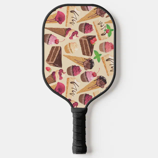 Ice Cream, Cake, Cupcakes and Cheesecake Delight Pickleball Paddle | Zazzle
