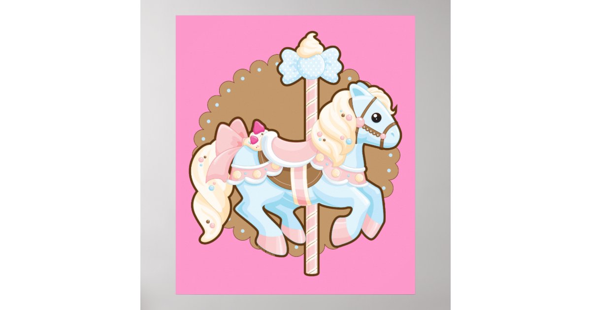 Ice Cream Carousel Poster | Zazzle