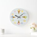 Ice cream clock for kids | Zazzle