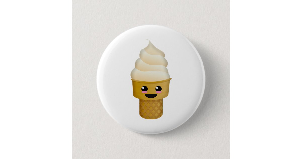 Ice cream cone ! button | Zazzle