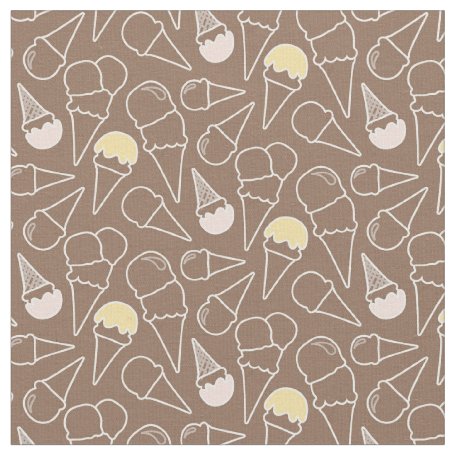 Ice cream cones pattern fabric | Zazzle.com