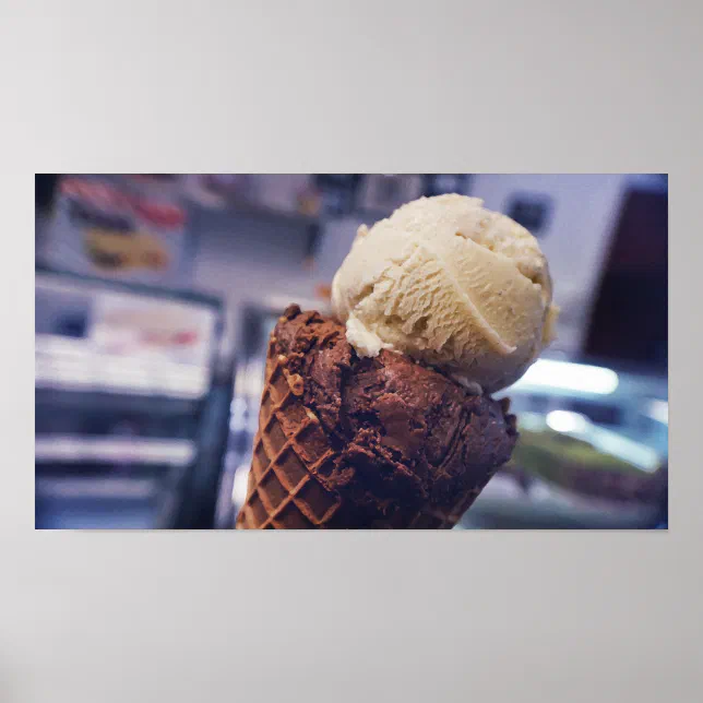 Ice cream Cone Poster | Zazzle