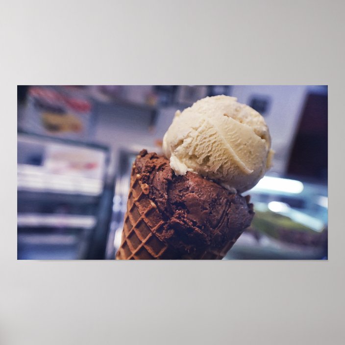 Ice cream Cone Poster | Zazzle.com