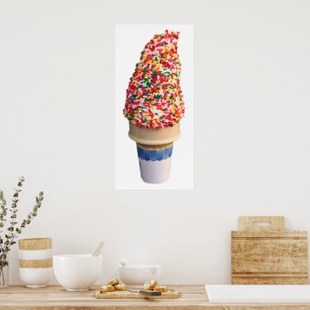 Ice Cream Cone Poster | Zazzle