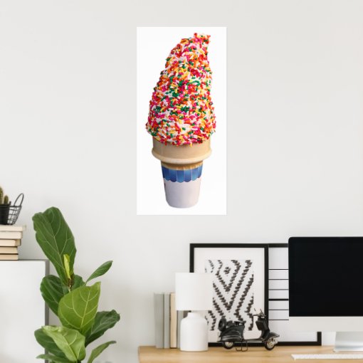 Ice Cream Cone Poster | Zazzle