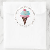 Ice Cream Cone Sticker | Zazzle