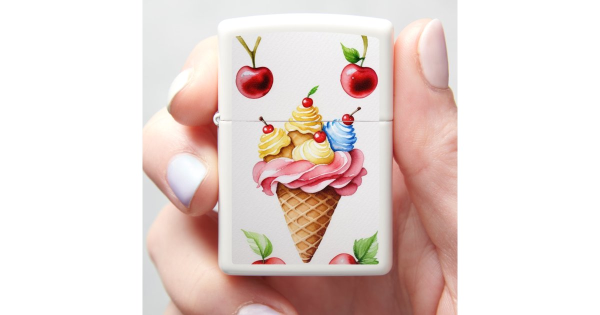 Ice Cream Cone Zippo Lighter | Zazzle
