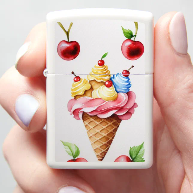 Ice Cream Cone Zippo Lighter | Zazzle