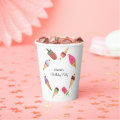Ice Cream Cones Popsicles Party Paper Cups | Zazzle
