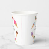 Ice Cream Cones Popsicles Party Paper Cups | Zazzle