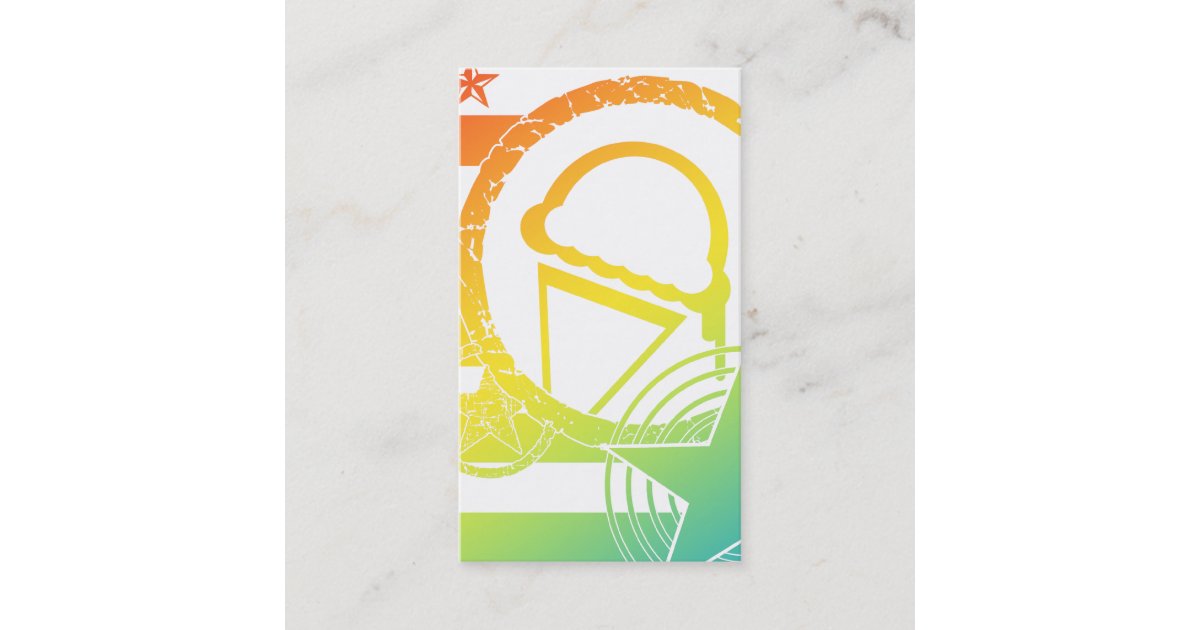 ice cream dripz loyalty card | Zazzle