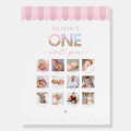 Ice Cream First Birthday Photo Milestone Chart Foam Board | Zazzle