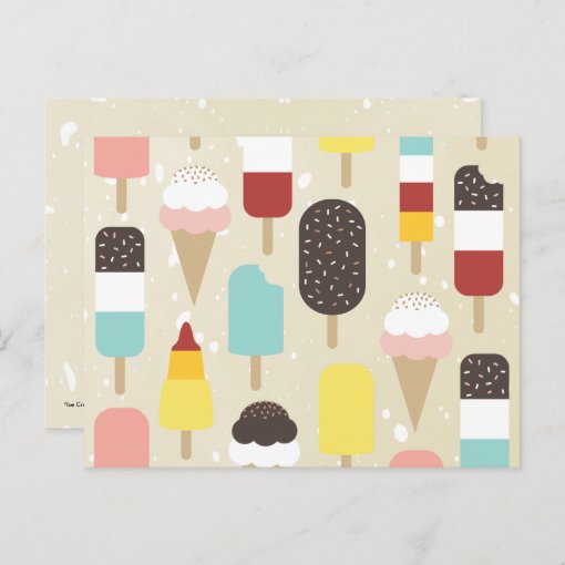 Ice Cream & Frozen Treats Postcards | Zazzle