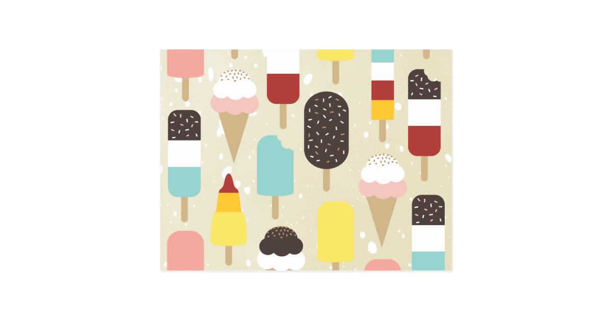 Ice Cream & Frozen Treats Postcards | Zazzle.com