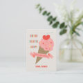 Ice Cream Hear the Scoop Classroom Valentine Card | Zazzle