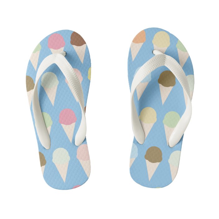 Ice Cream - Kid's Flip Flop | Zazzle.com