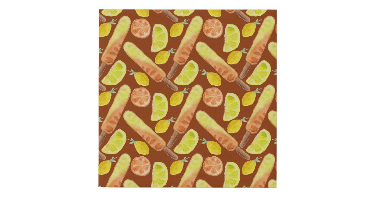 Ice cream pattern | Lollies pattern | lollipop 11 Faux Canvas Print ...