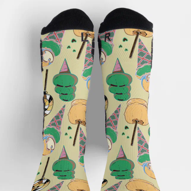 Ice cream pattern | Lollies pattern | lollipop 25 Socks | Zazzle