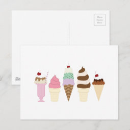 Ice Cream Postcard | Zazzle