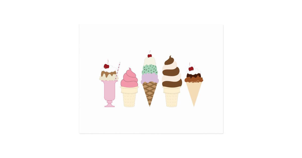 Ice Cream Postcard | Zazzle.com