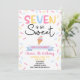 Ice Cream Seven Is So Sweet 7th Birthday Party Invitation | Zazzle