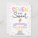 Ice Cream Seven Is So Sweet 7th Birthday Party Invitation | Zazzle
