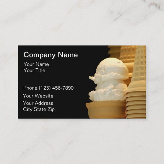 Ice Cream Shop Business Cards | Zazzle.com