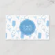 Ice Cream Shop Hand Painted Blue Loyalty Card | Zazzle