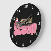 Ice Cream shop sweet treat wall clock | Zazzle