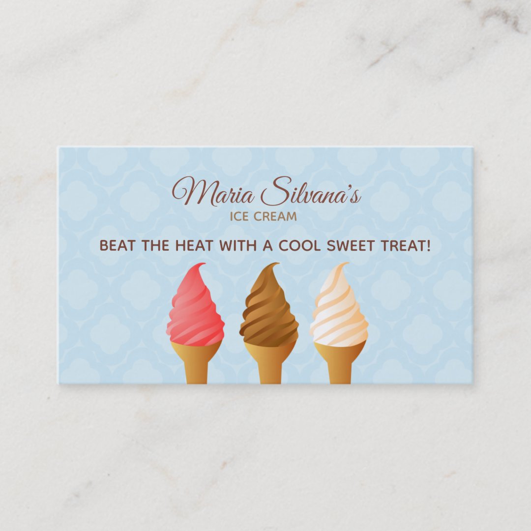 Ice Cream Slogans Business Cards | Zazzle