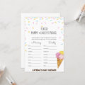 Ice Cream Sprinkle Baby Shower -Editable Name, 5x7 Invitation | Zazzle