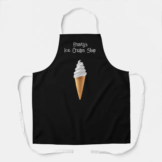 Ice Cream Store Employee Work Aprons | Zazzle
