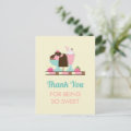 Ice Cream Sundae DeliciousTreats Party Thank You Postcard | Zazzle