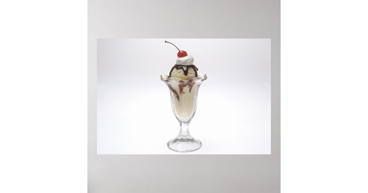 Ice Cream Sundae Poster | Zazzle