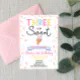 Ice Cream Three Is Sweet 3rd Third Birthday Party Invitation | Zazzle