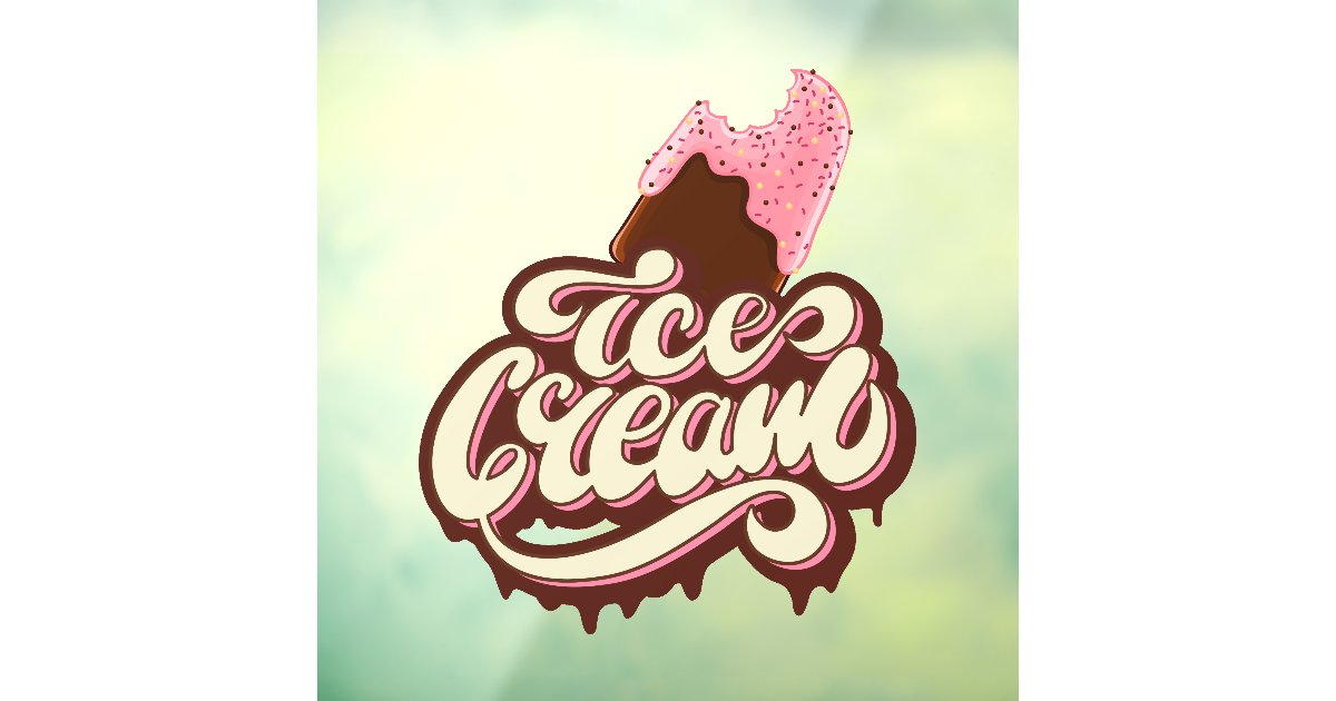 Ice Cream Window Cling | Zazzle