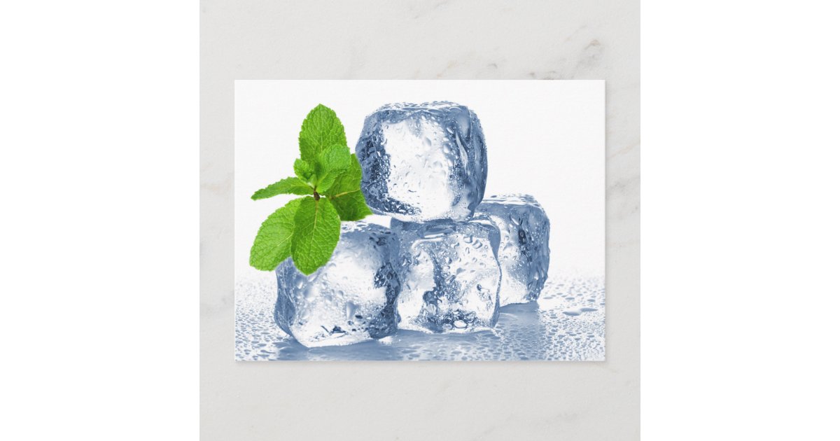 Ice cube cool yourself postcard | Zazzle