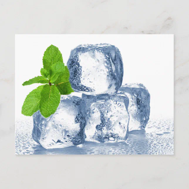 Ice cube cool yourself postcard | Zazzle