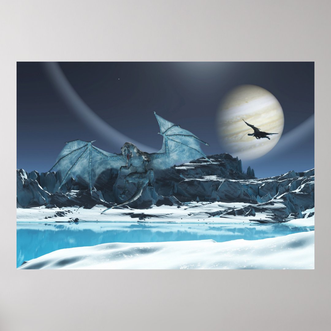 Ice Dragon Poster | Zazzle