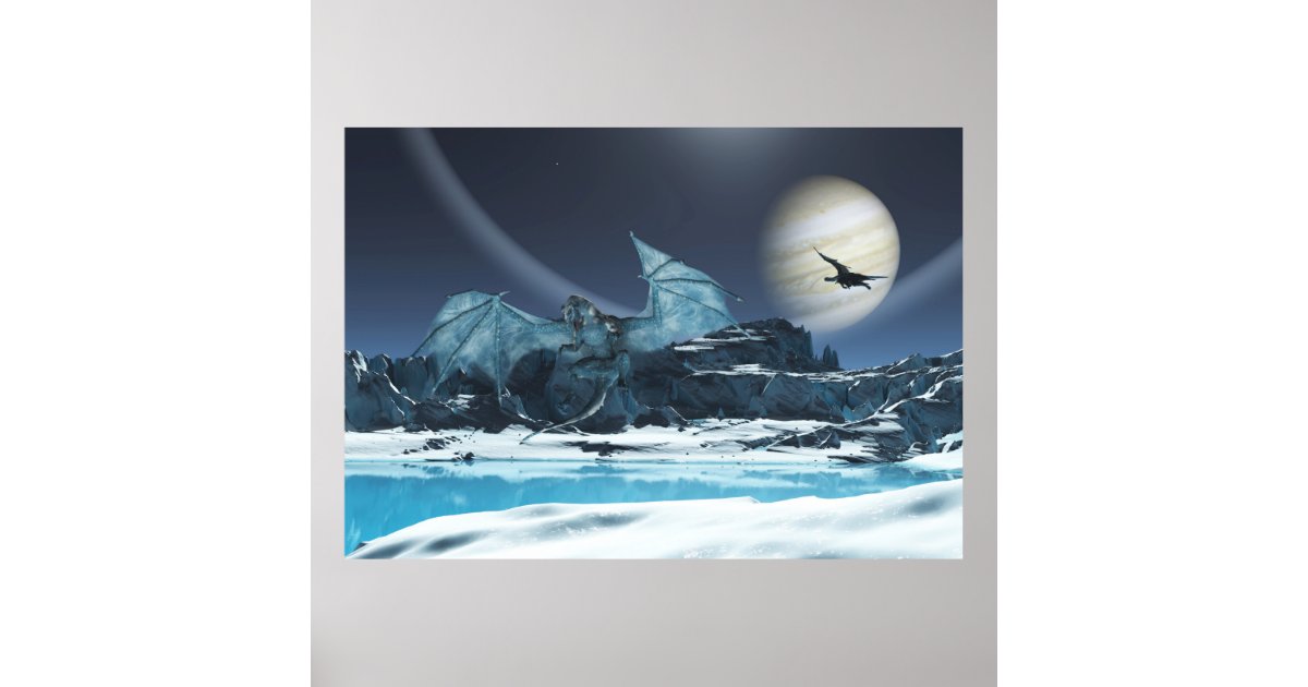 Ice Dragon Poster | Zazzle
